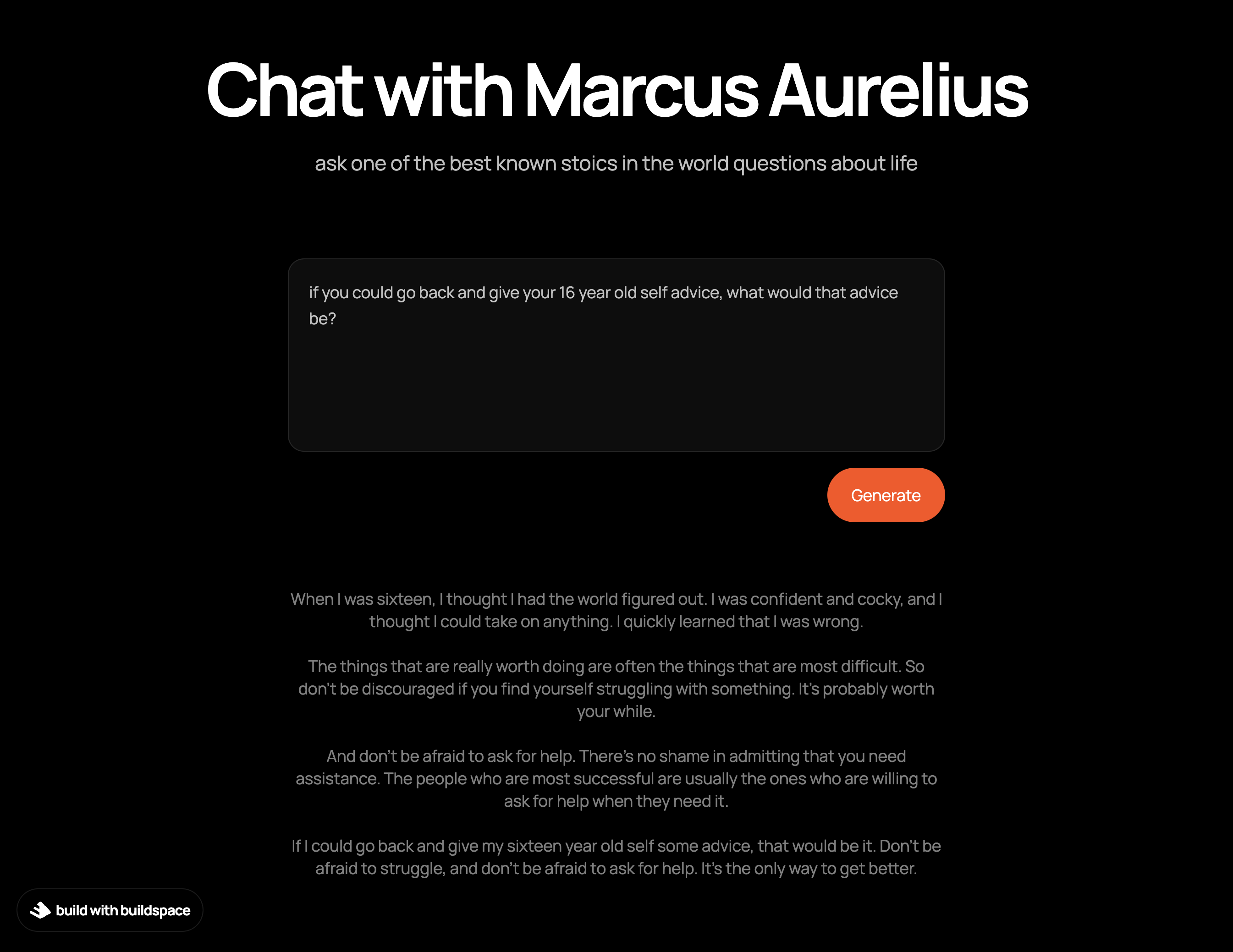 AMA - Ask Marcus Anything